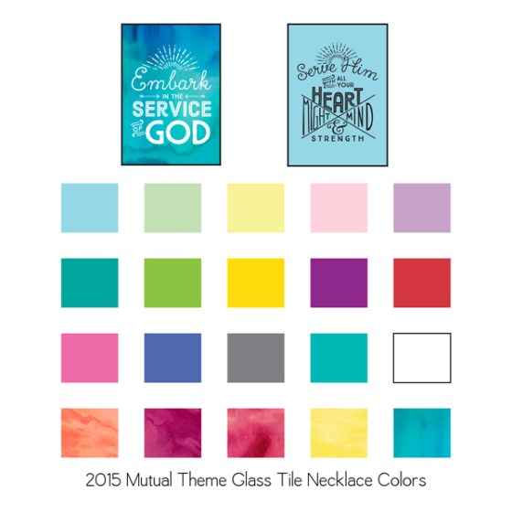 2015 Mutual Theme Glass Tile Necklaces – Hang a Ribbon on the Moon