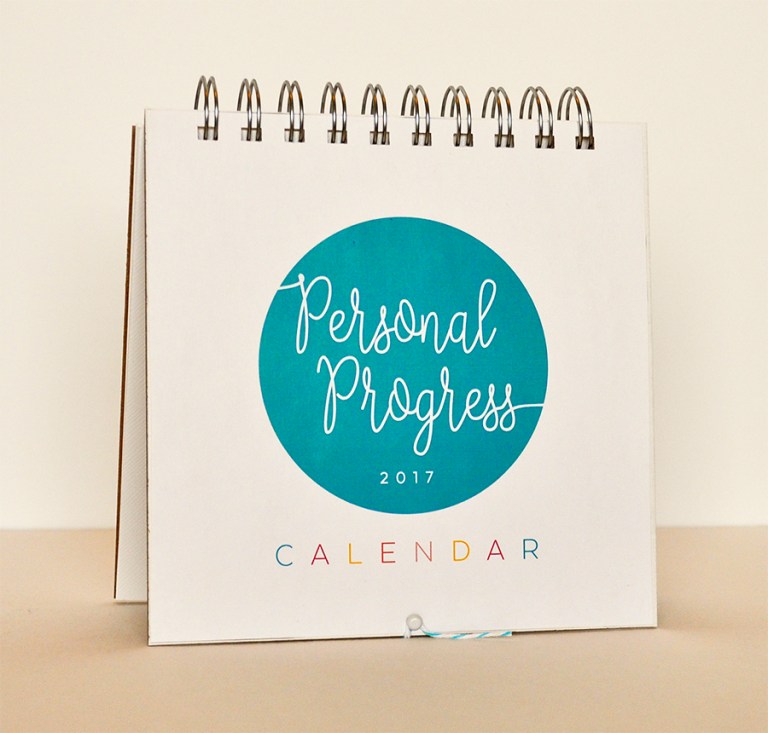 2017 Personal Progress Calendar: Free Download – Hang a Ribbon on the Moon