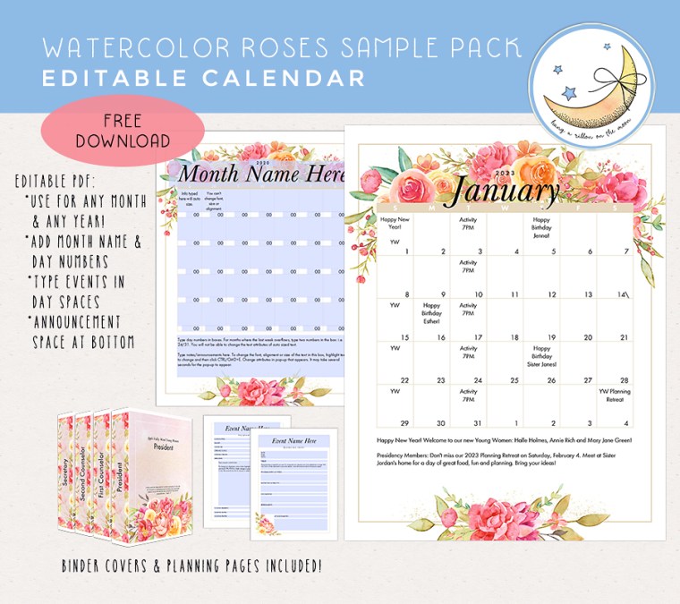 Editable Calendar, Binder Cover, Planning Pages & BONUS! 2020 Mutual ...