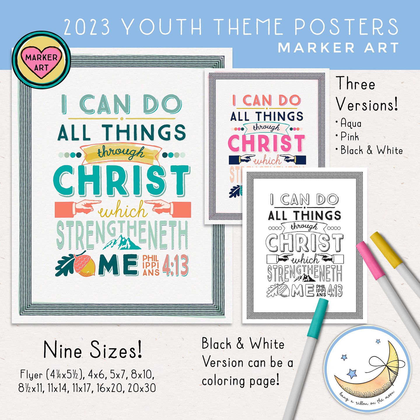 2023 LDS Youth Theme Posters: All Things Through Christ [Free Printable ...