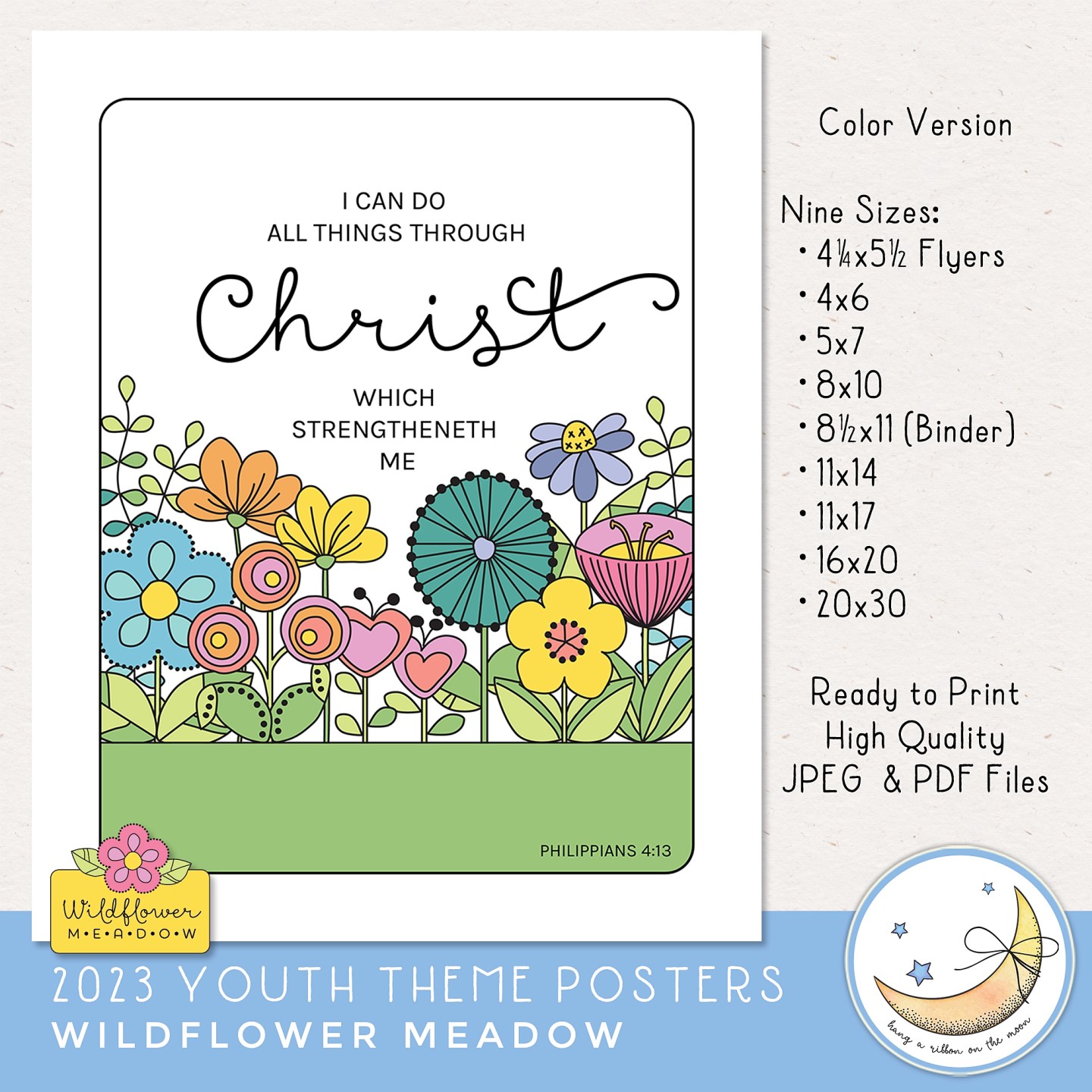 2023 LDS Youth Theme Posters: All Things Through Christ [Free Printable ...