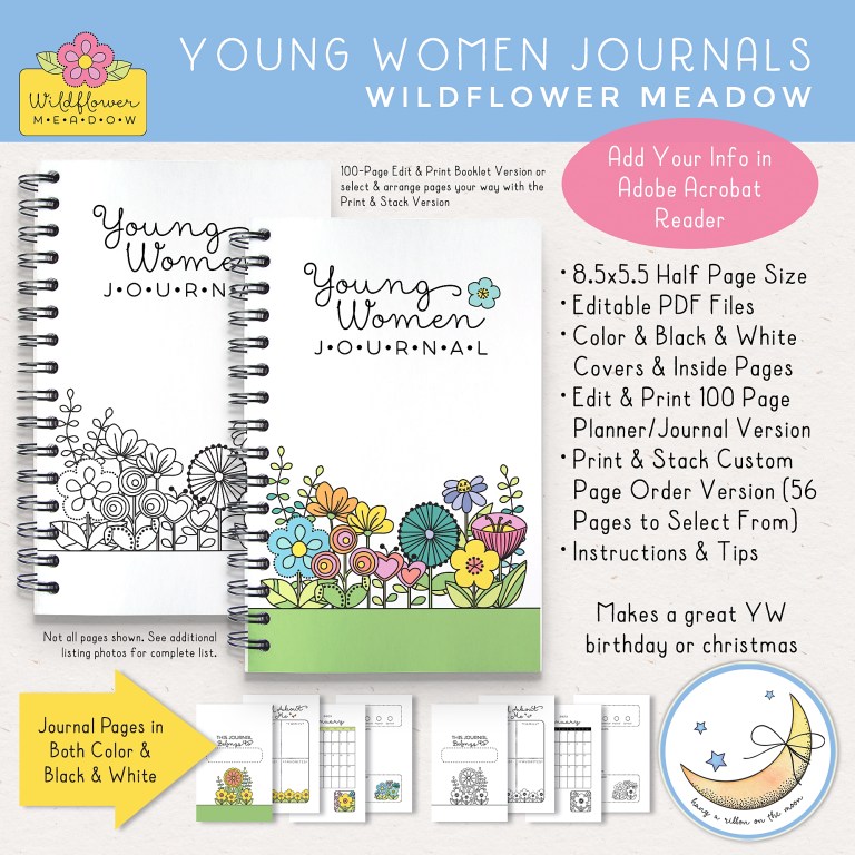 LDS YW Young Women Journals [Free Printable] and a Sale! – Hang a ...
